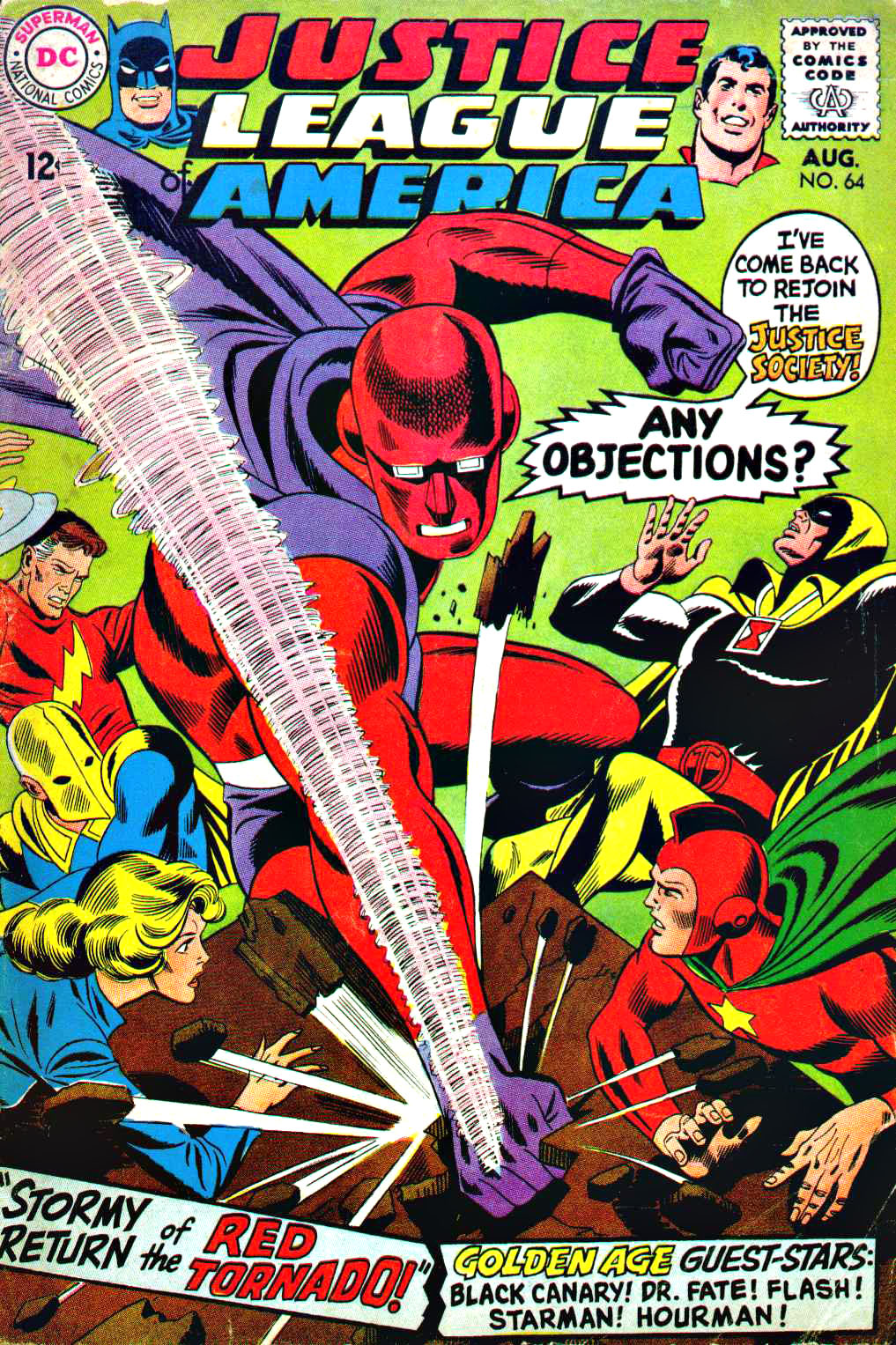 Dick Dillin — Whirlwind Entrance – Greg Goldstein's Comic Art Gallery