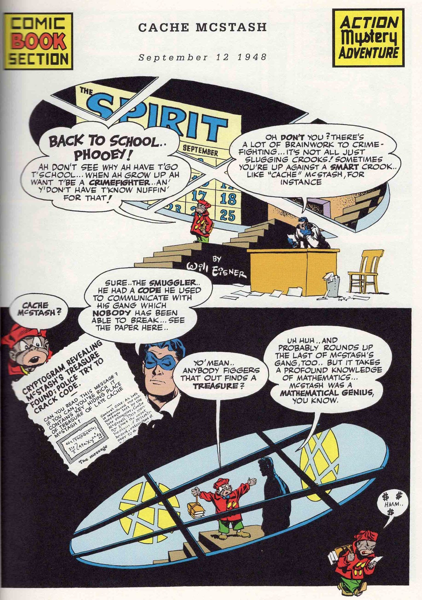 Will Eisner — Peak Spirit – Greg Goldstein's Comic Art Gallery